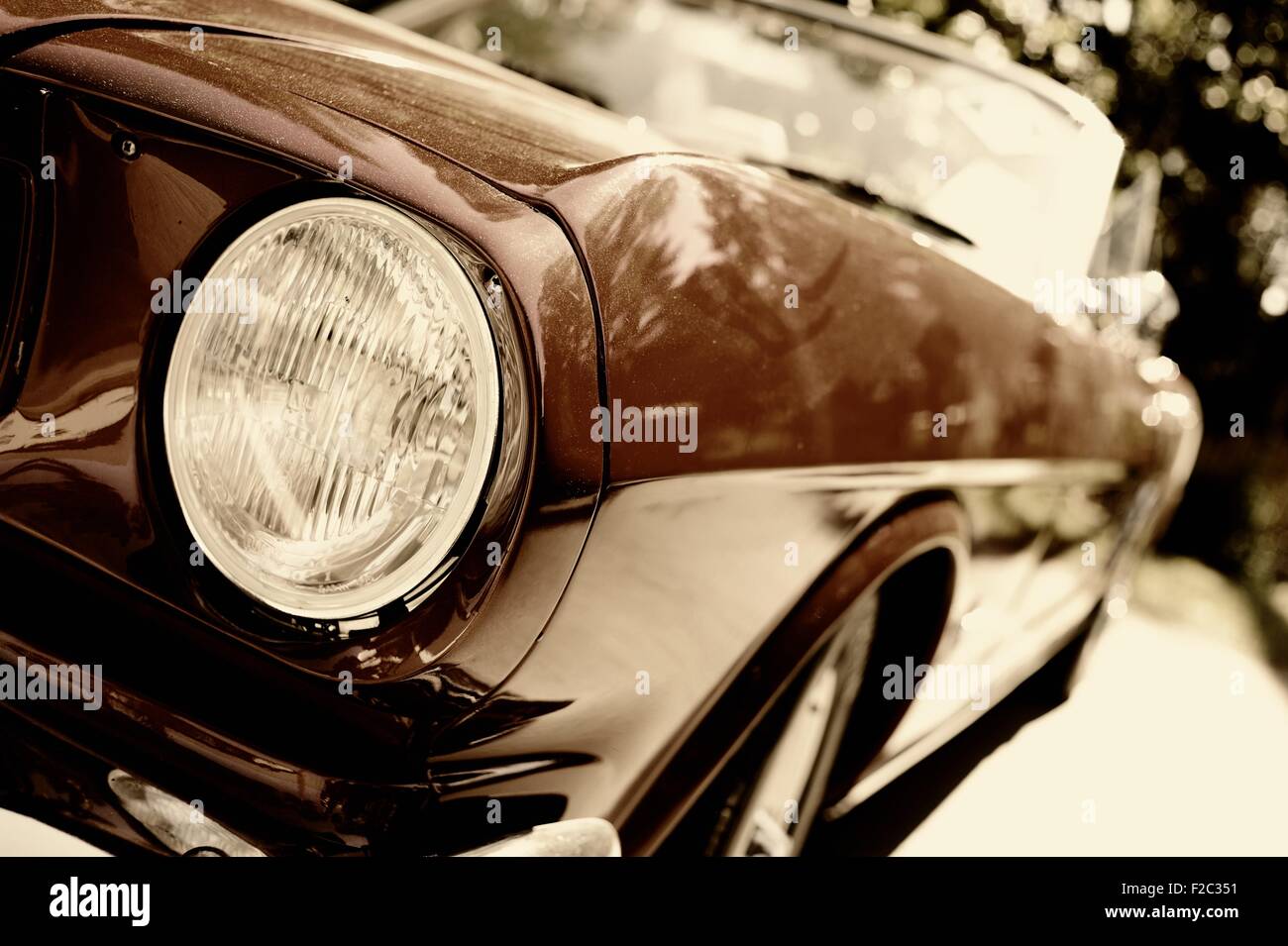 Fragment of retro car Stock Photo - Alamy
