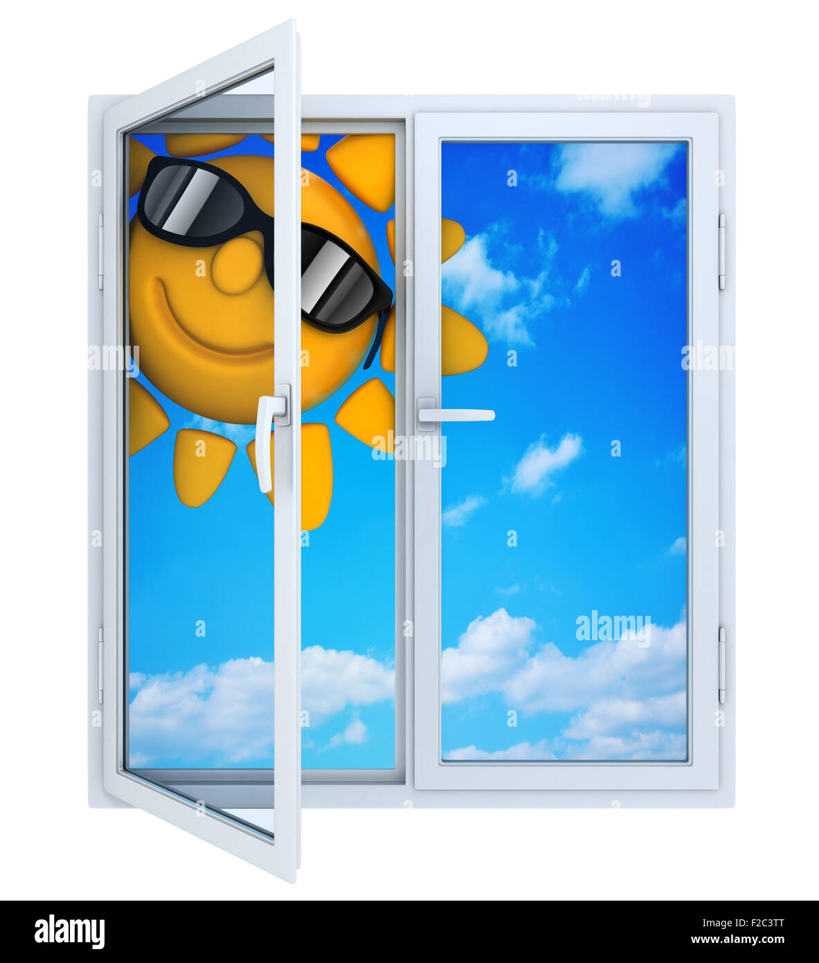 Installation window glass in Cut Out Stock Images & Pictures - Alamy