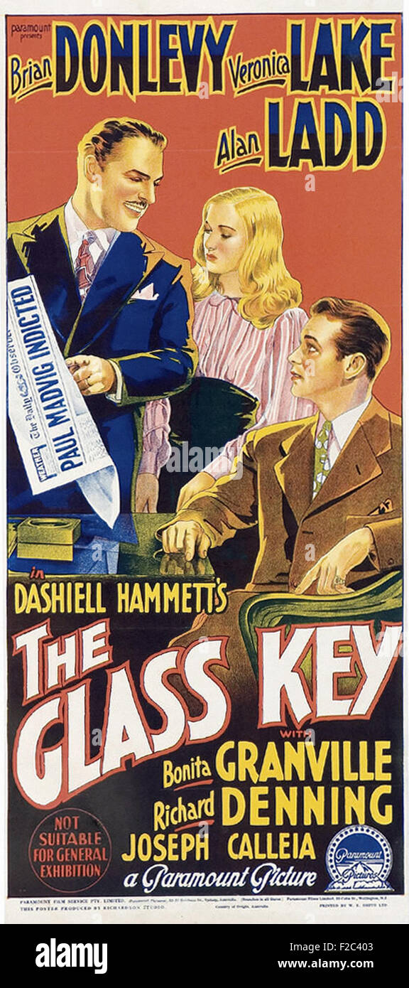 Glass key poster hi-res stock photography and images - Alamy