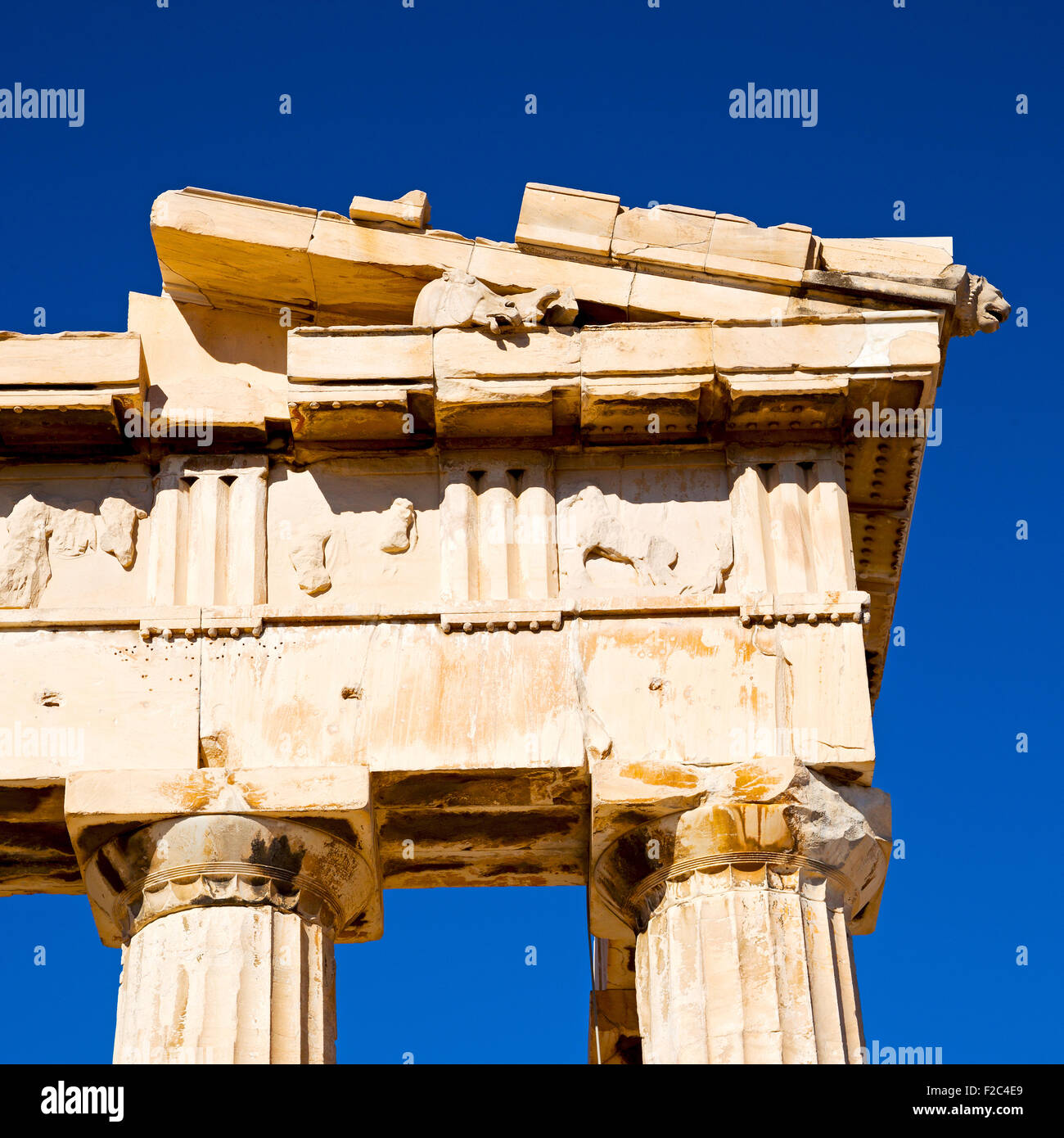 in greece the old architecture and historical place parthenon athens ...