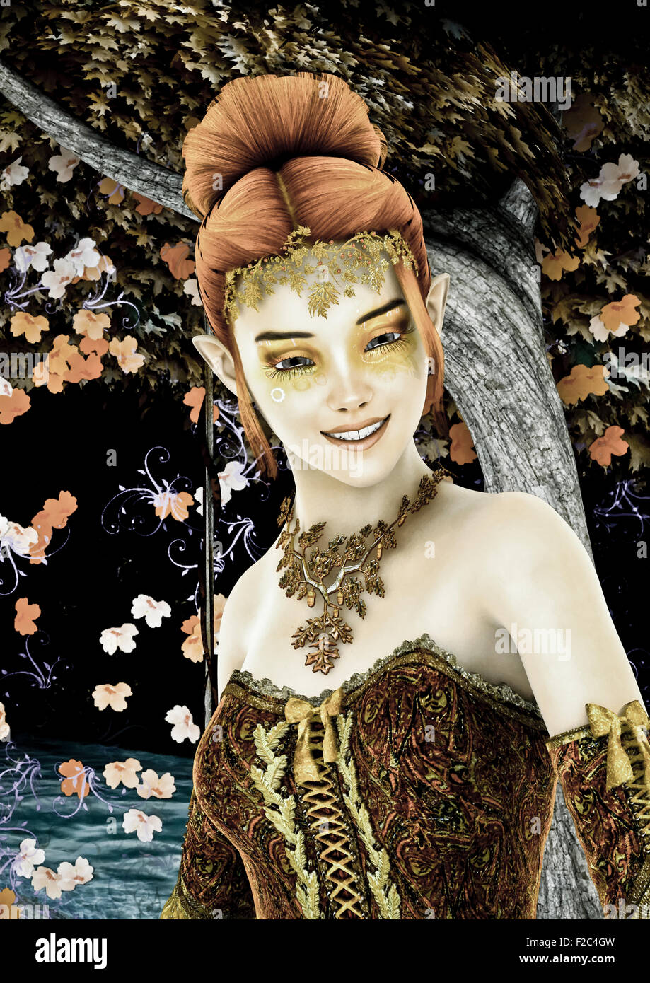 3d digital render beautiful princess hi-res stock photography and ...