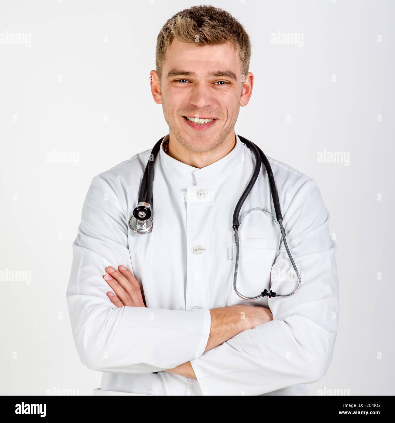 Portrait Of Doctor Looking At Camera Stock Photo - Alamy