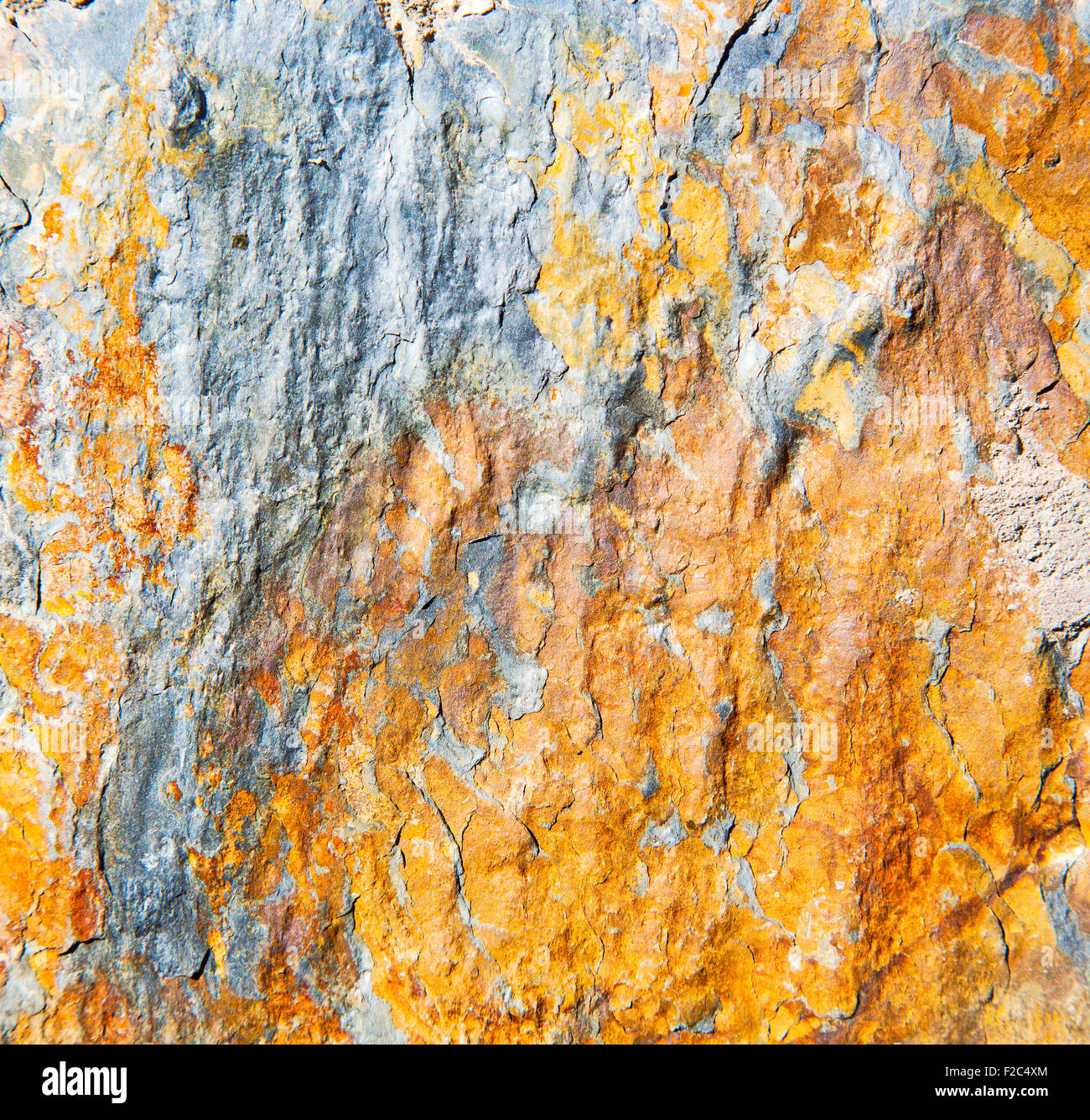 rocks stone and red orange gneiss in the wall of morocco Stock Photo ...