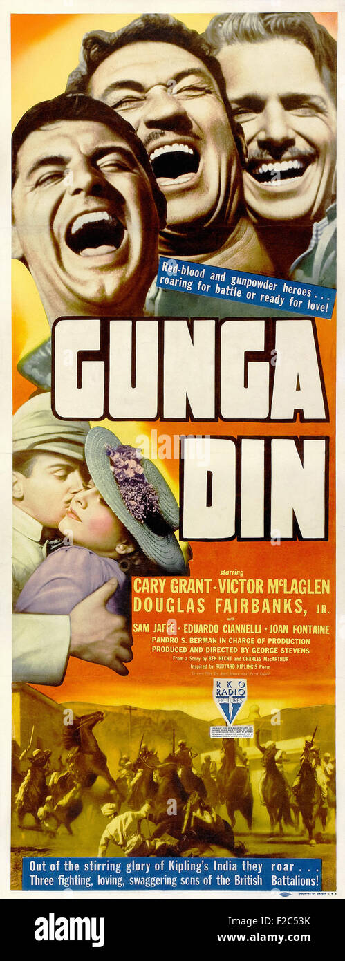 Gunga Din 05 - Movie Poster Stock Photo - Alamy