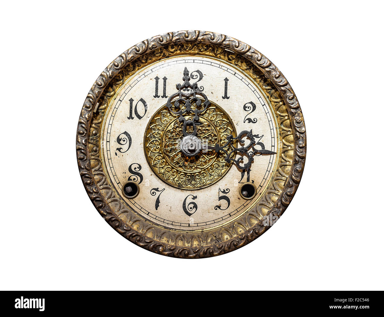 Old white clock tower Cut Out Stock Images & Pictures - Alamy