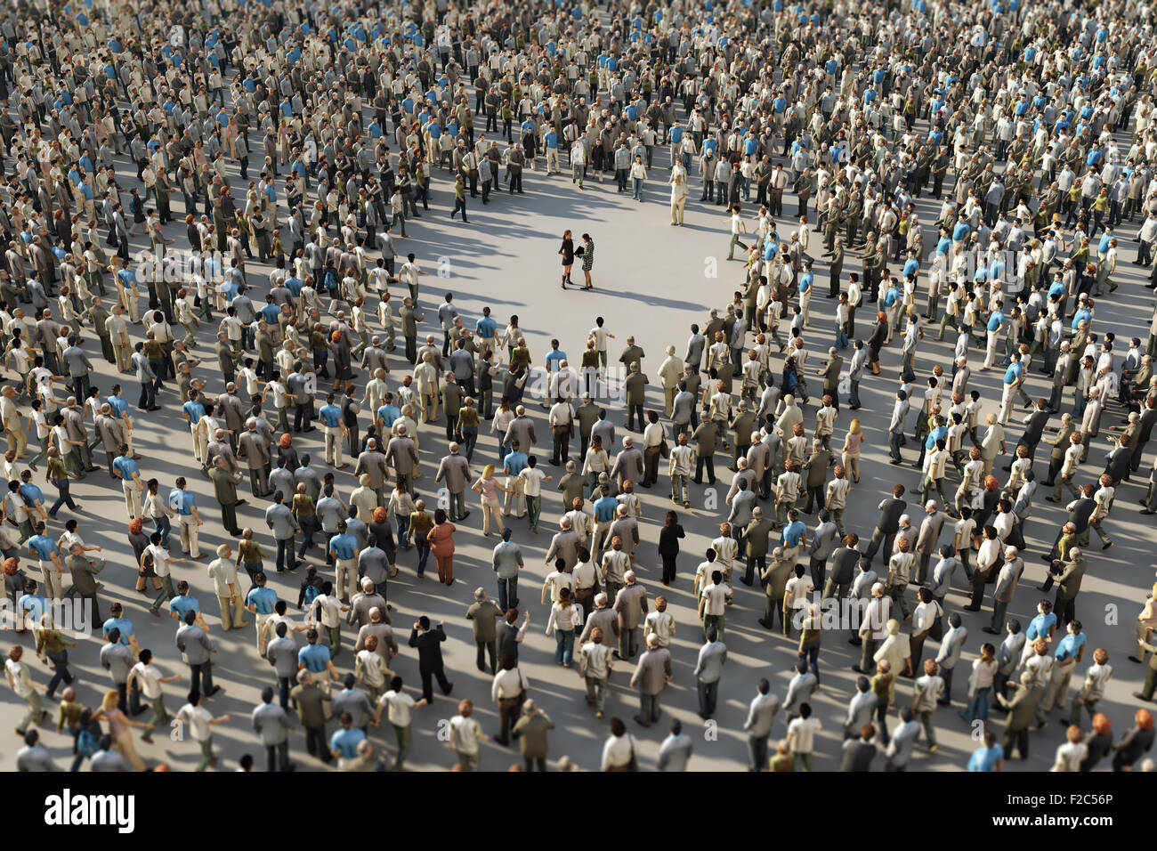 organized a group of people Stock Photo - Alamy