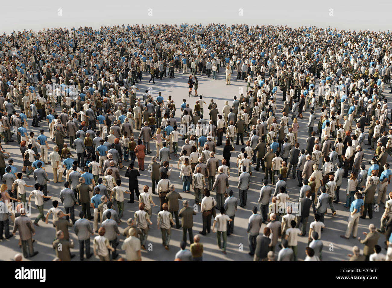 organized a group of people Stock Photo - Alamy