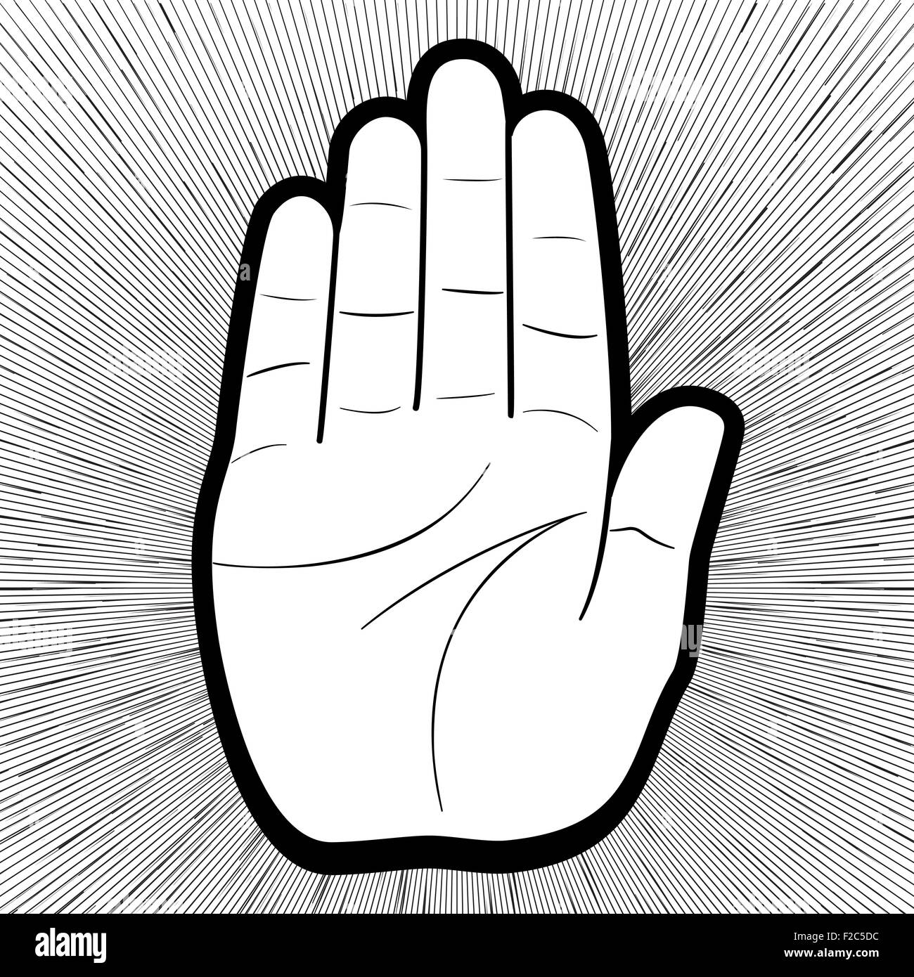 Vector icon of human palm Stock Vector Image & Art - Alamy