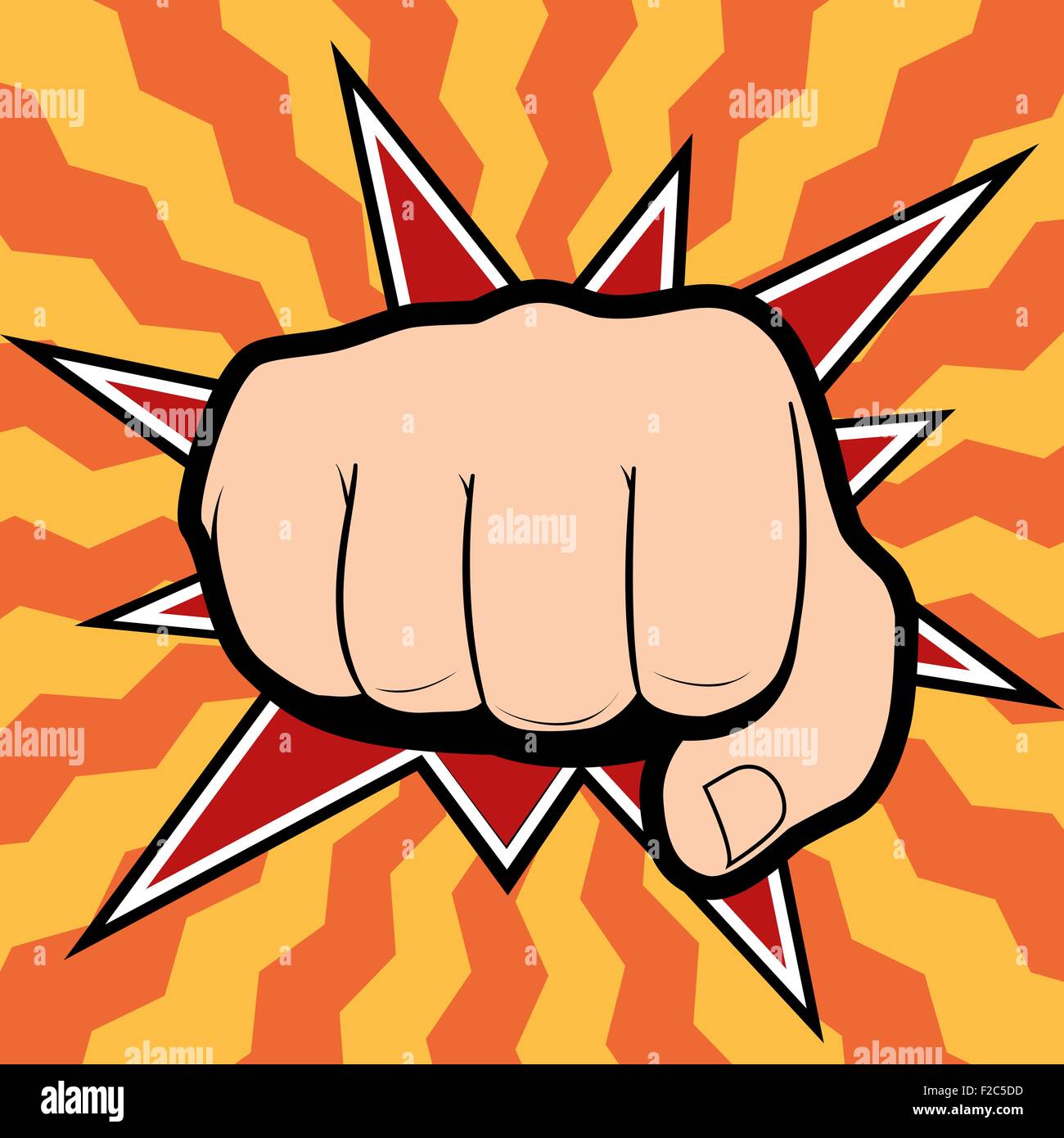 Punching Hand Clip Art