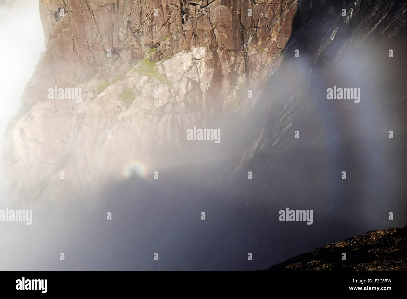 A Brocken Spectre seen from the Cioch on the Cuillin Ridge Skye ...