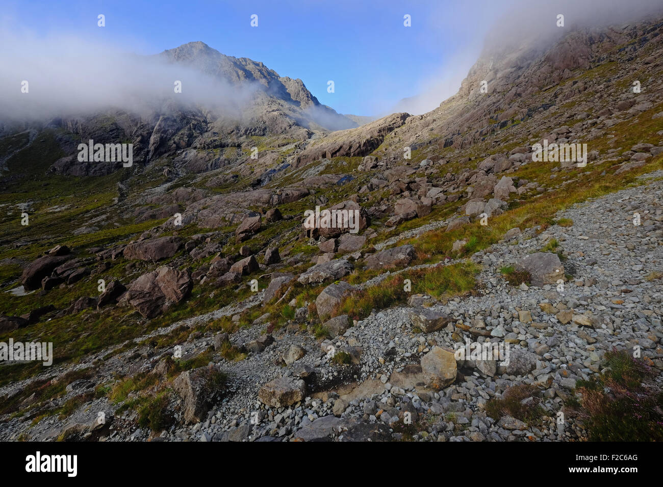 Coire Lagan and Sgurr Dearg on the Isle Of Skye, Scotland Stock Photo ...