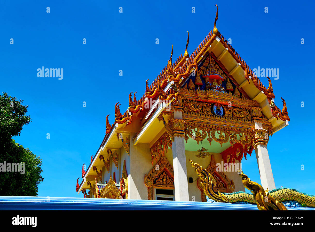 kho samui bangkok in thailand incision of the buddha gold temple Stock ...