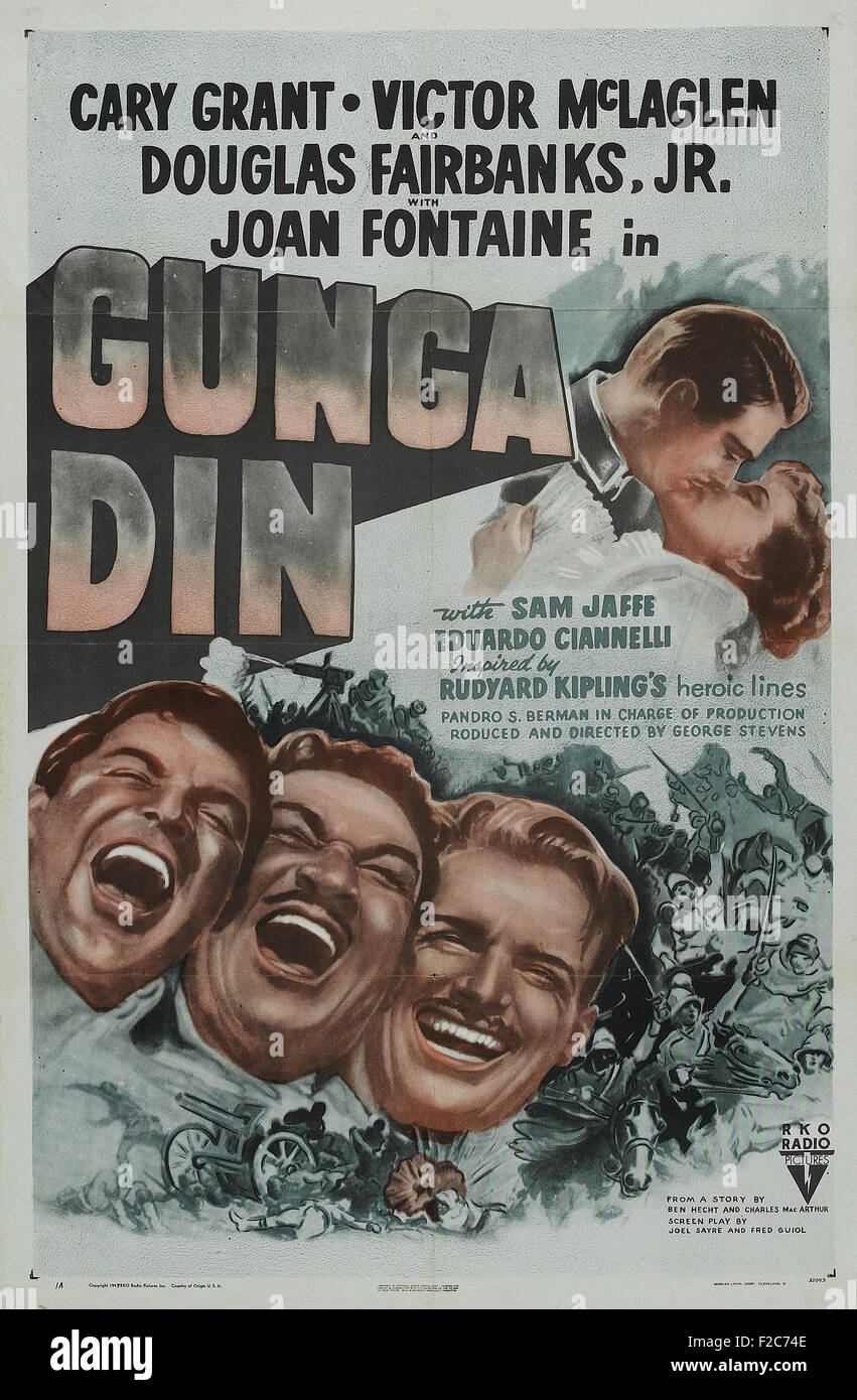 Gunga Din 07 - Movie Poster Stock Photo - Alamy