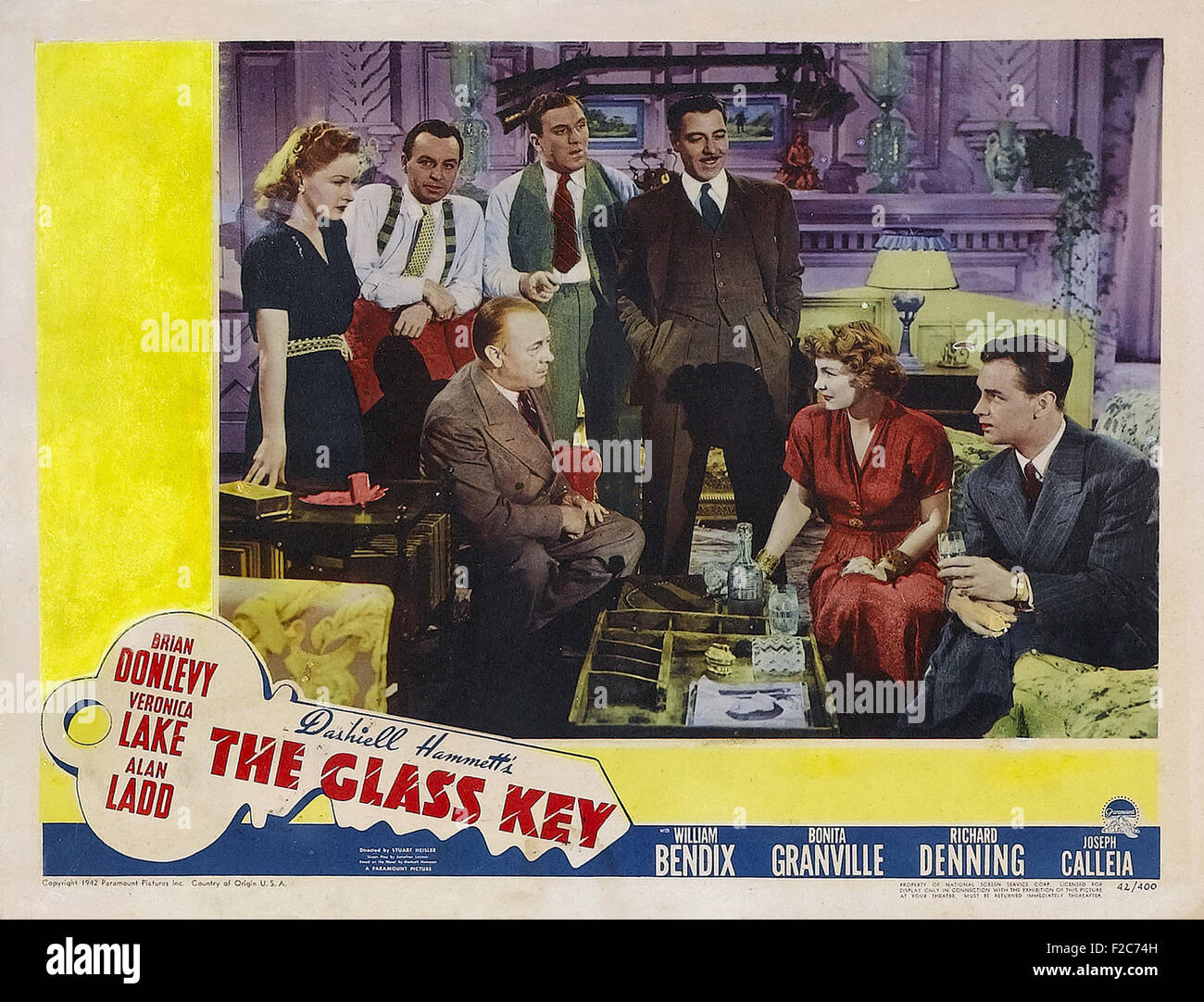 Glass Key, The 03 - Movie Poster Stock Photo - Alamy