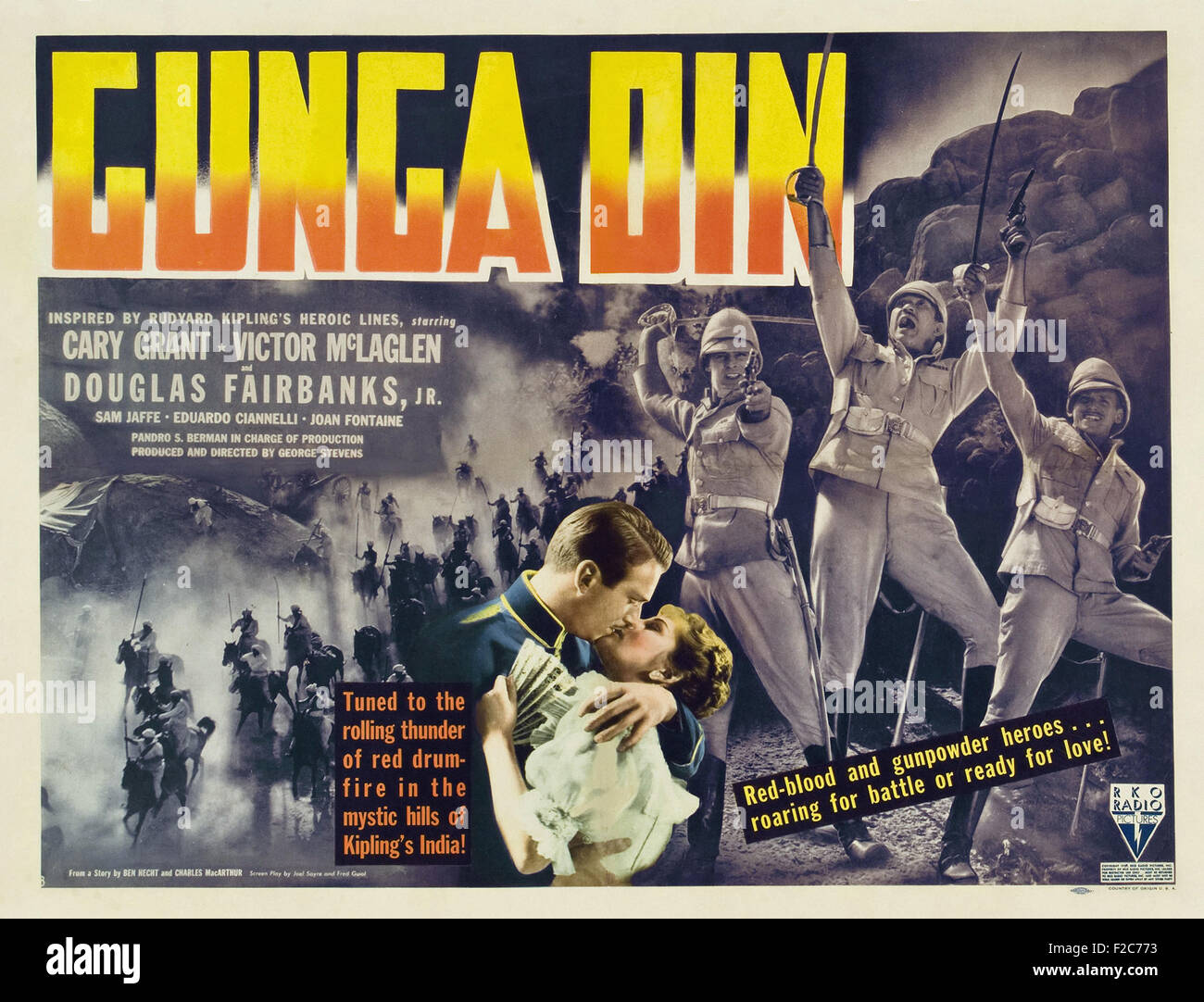 Gunga Din 04 - Movie Poster Stock Photo - Alamy