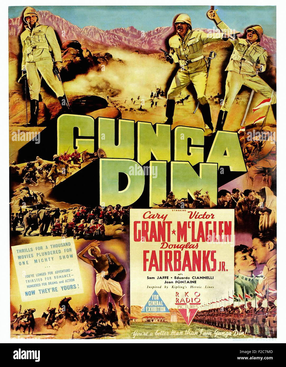Gunga Din 11 - Movie Poster Stock Photo - Alamy