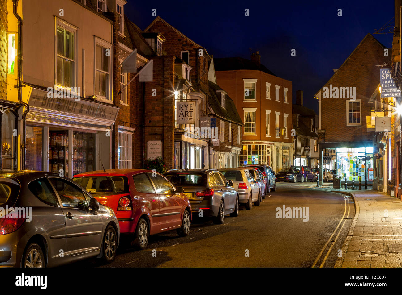 The High Street, Rye, Sussex, UK Stock Photo - Alamy