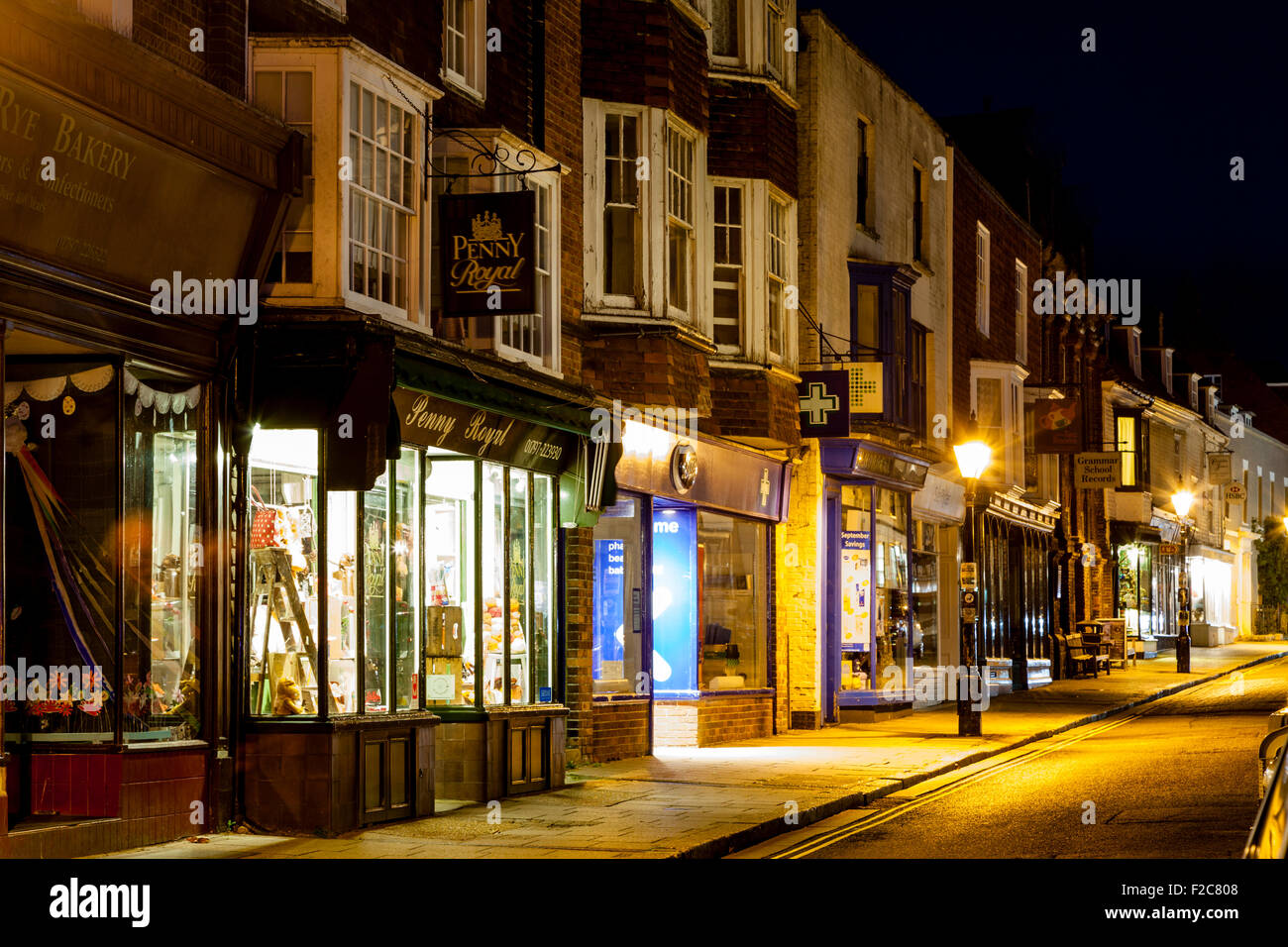 The High Street, Rye, Sussex, UK Stock Photo - Alamy