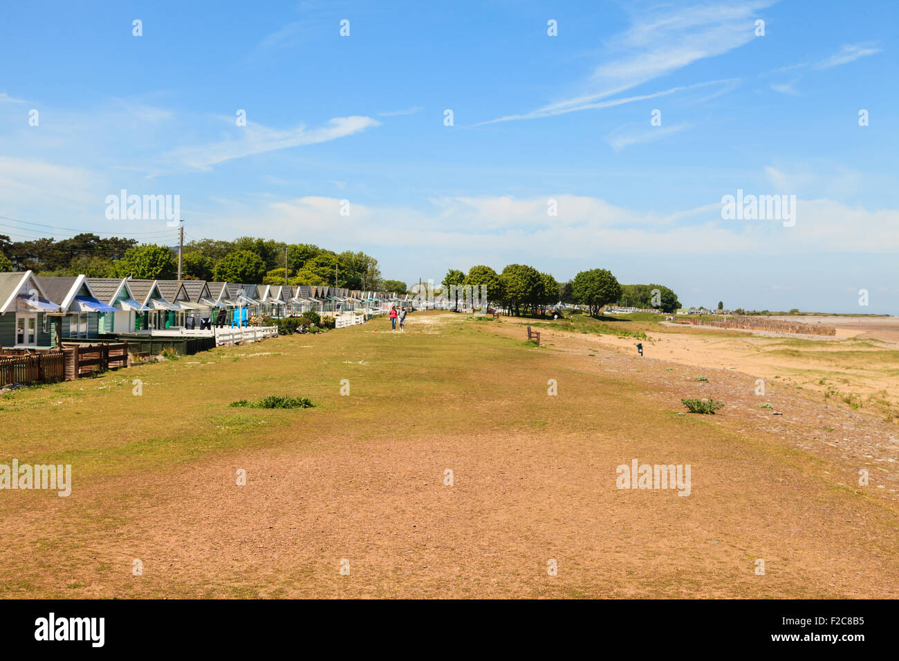 Dunster beach chalets hi-res stock photography and images - Alamy