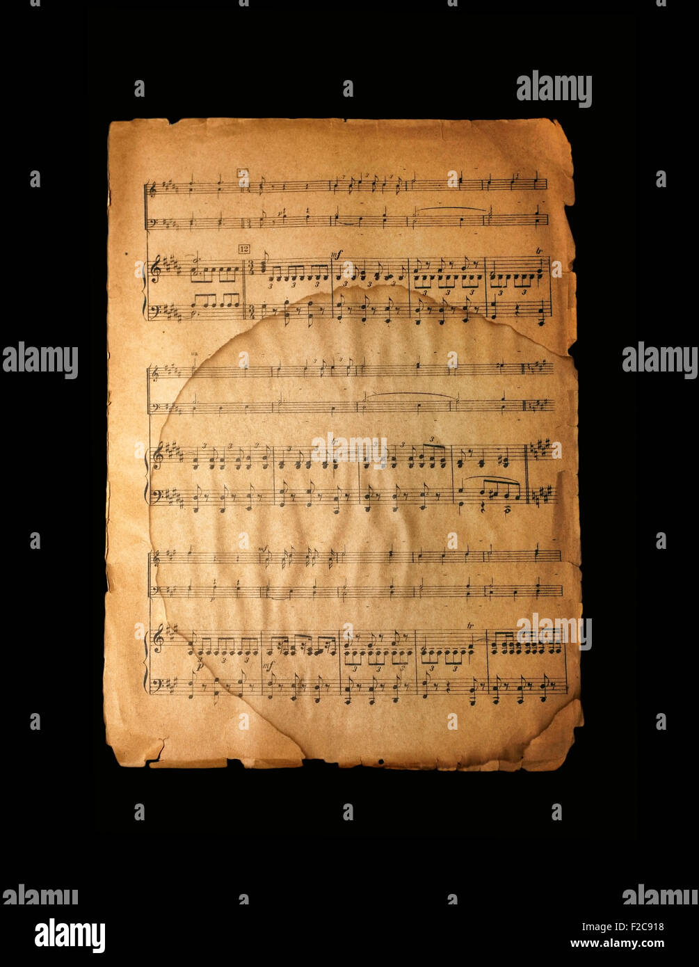Music notes border musical background hi-res stock photography and ...
