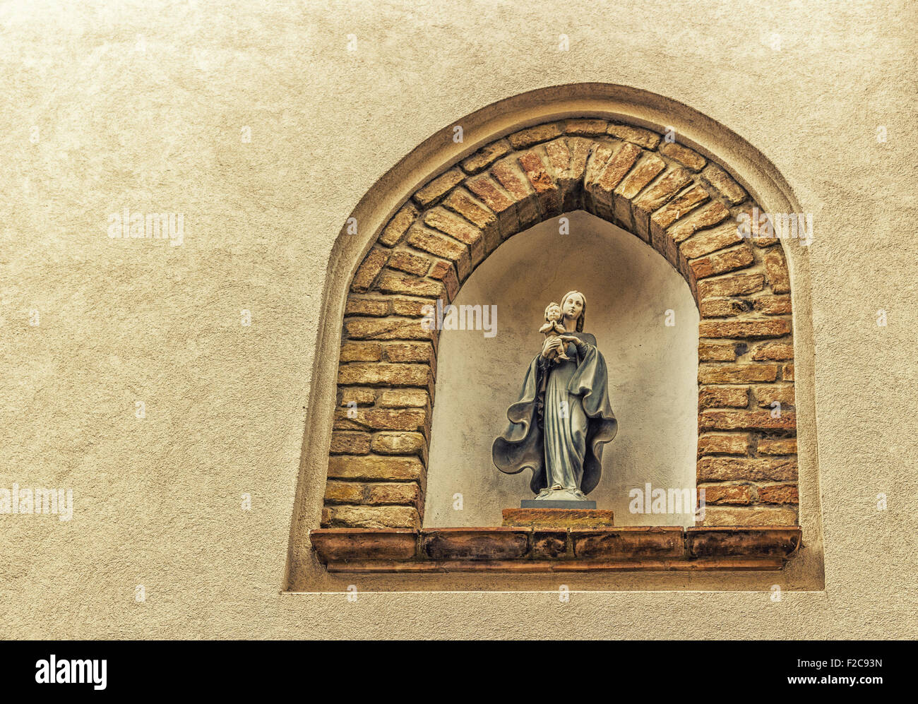 medieval streets and ancient memories - Catholic icon of Blessed Virgin ...
