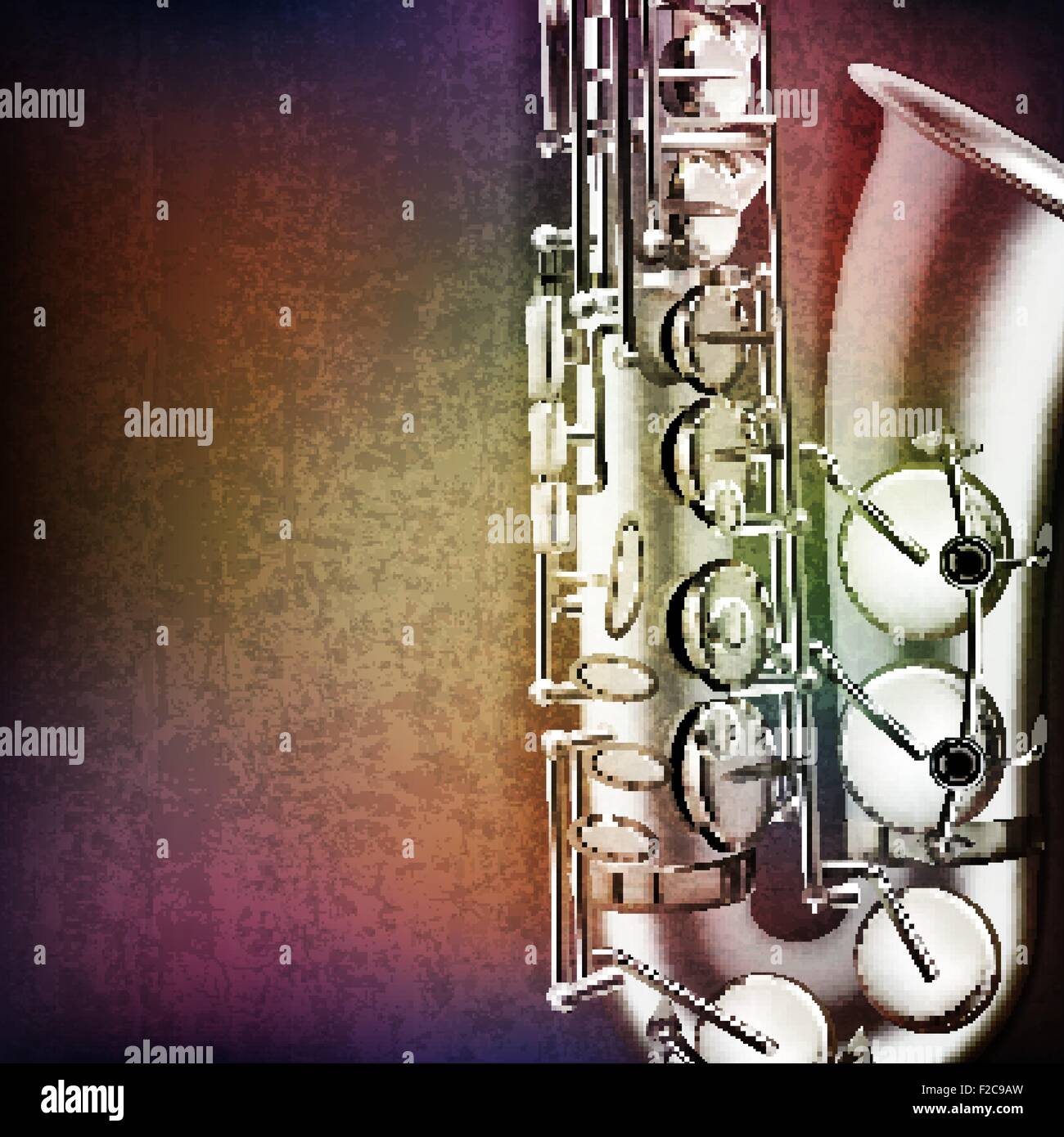 Blowing sax Stock Vector Images - Alamy