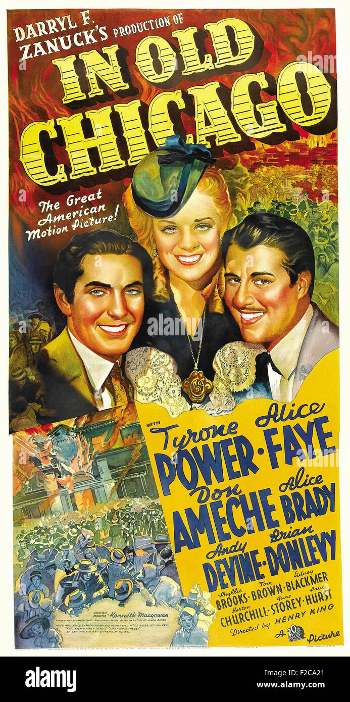 In Old Chicago 01 - Movie Poster Stock Photo - Alamy