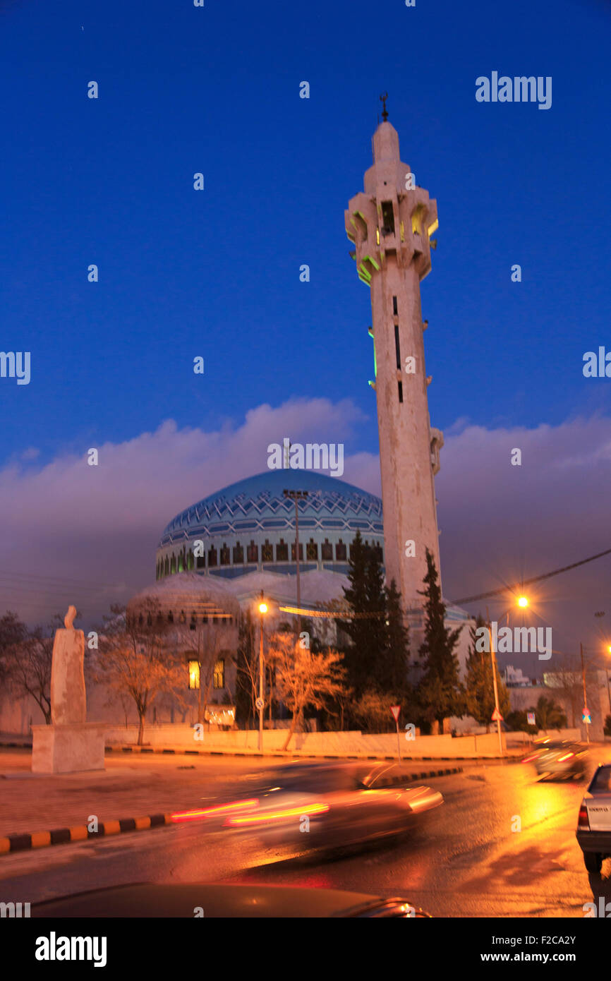 Grand mosque of Amman,Jordan "King Abdullah Mosque Stock Photo - Alamy