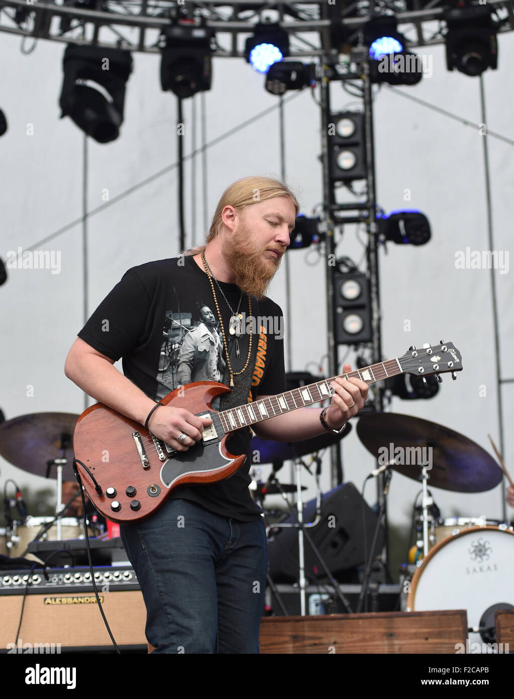 Arrington, VIRGINIA, USA. 12th Sep, 2015. DEREK TRUCKS rocks the farm ...