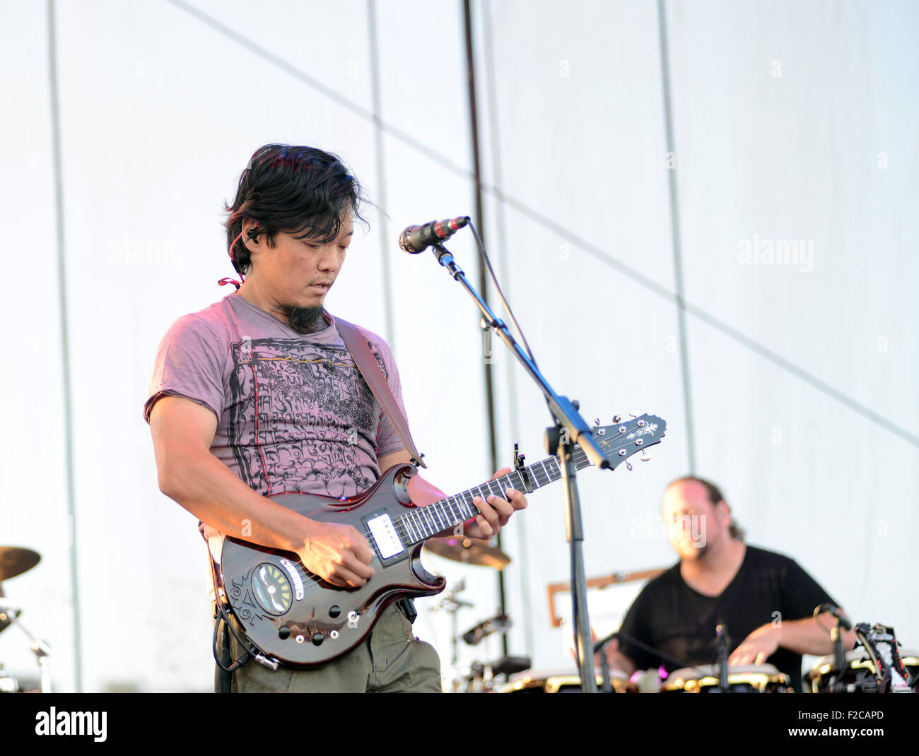 Arrington, VIRGINIA, USA. 11th Sep, 2015. WIDE SPREAD PANIC jams alone ...