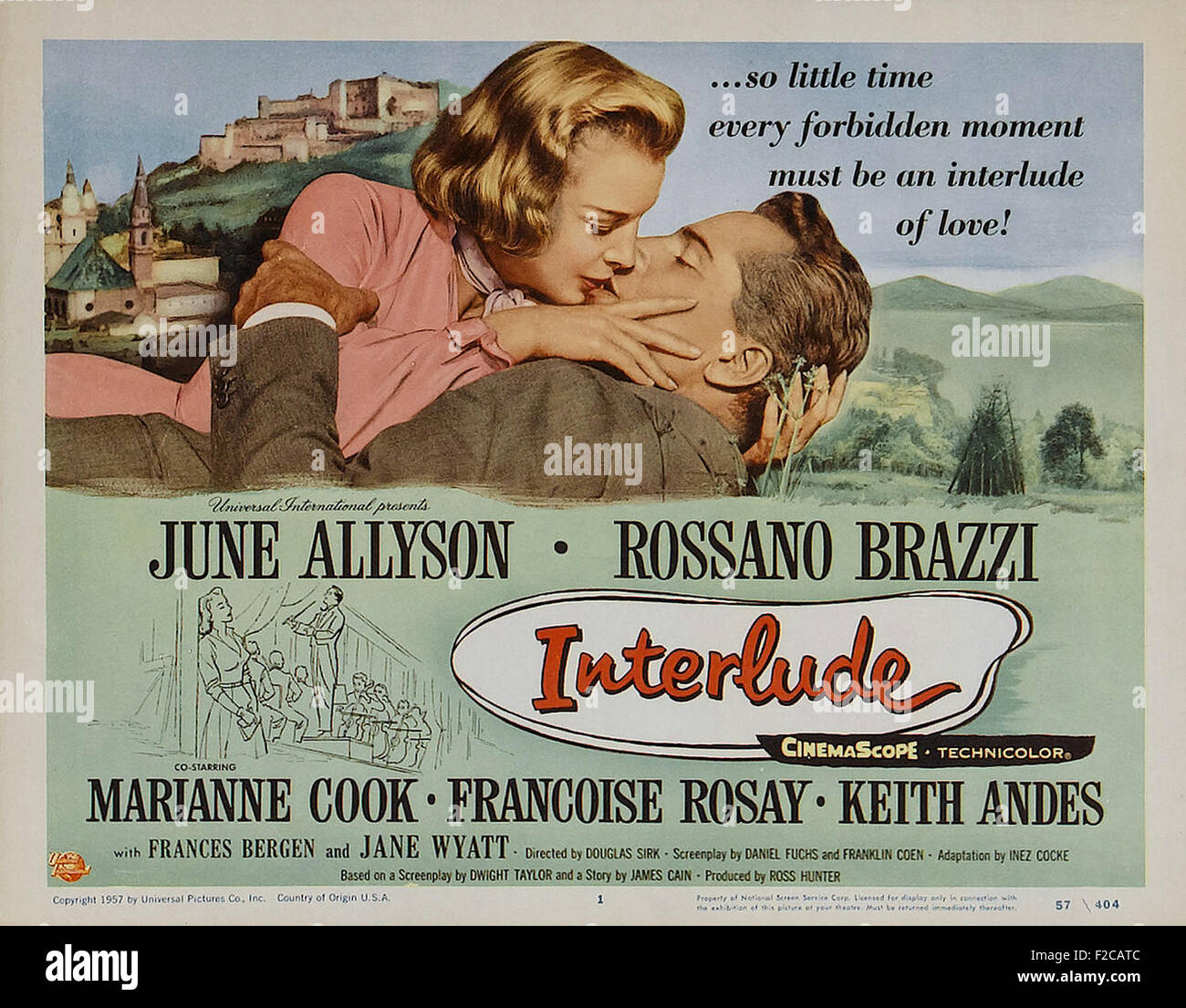 Interlude (1957) 02 - Movie Poster Stock Photo - Alamy