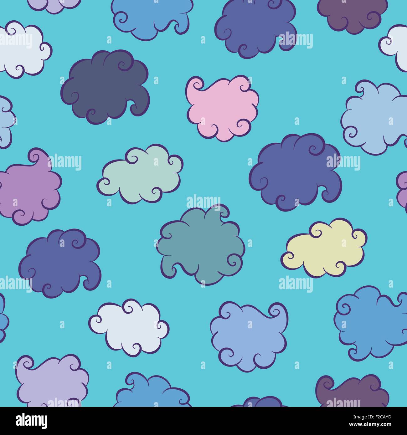 Clouds Seamless Pattern Stock Vector Image & Art - Alamy