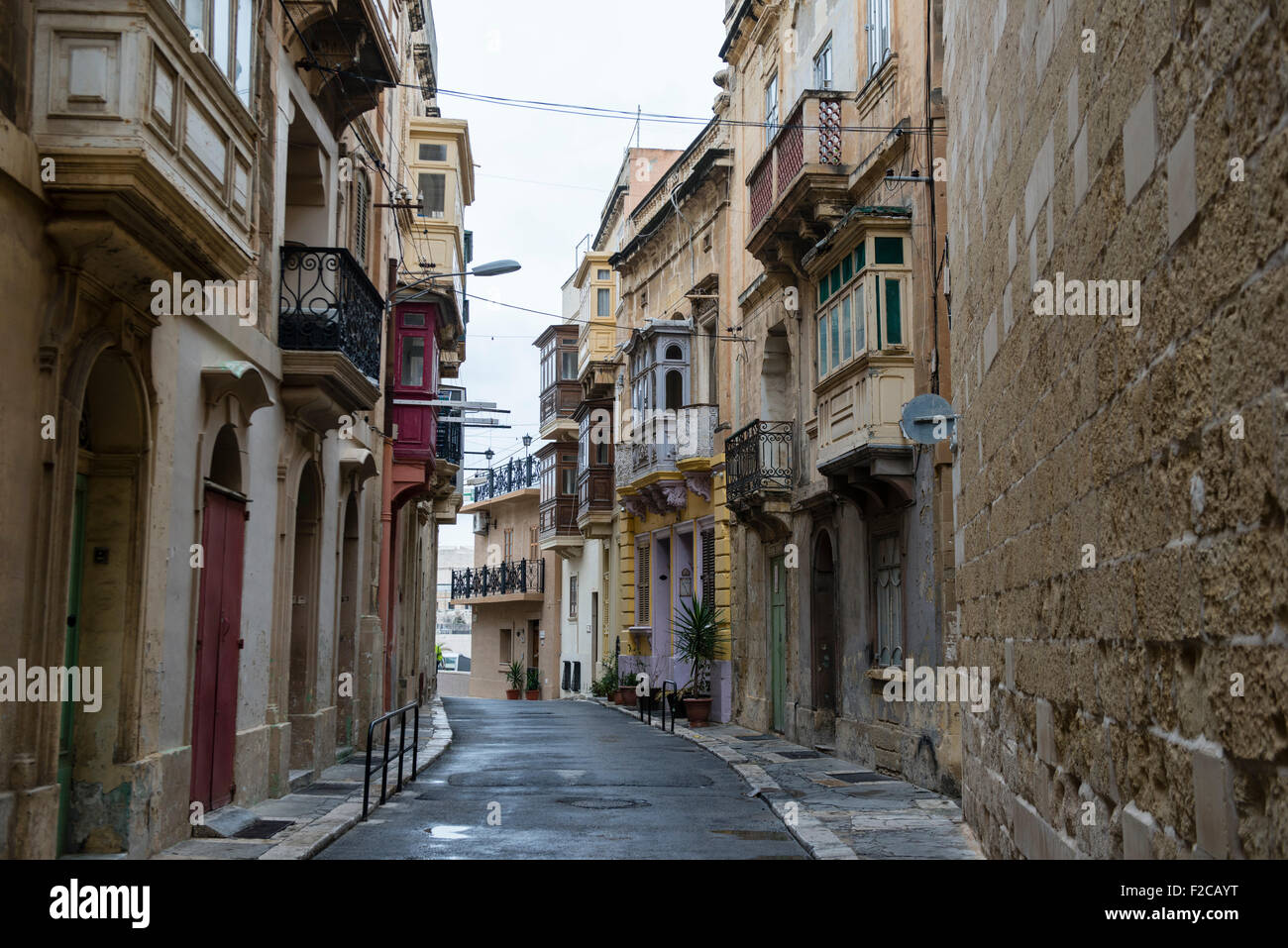 Malta, 1 January 2015 In the renovated streets of Birgu, part of the ...