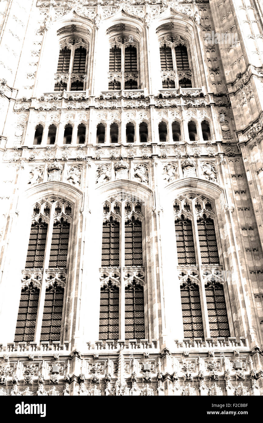 in london old historical parliament glass window structure and sky ...