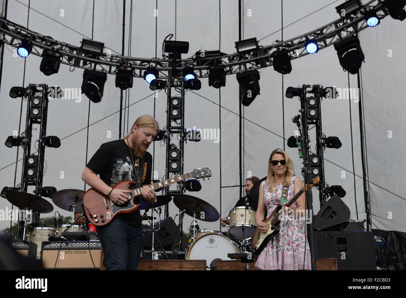 Arrington, VIRGINIA, USA. 12th Sep, 2015. DEREK TRUCKS and SUSAN ...