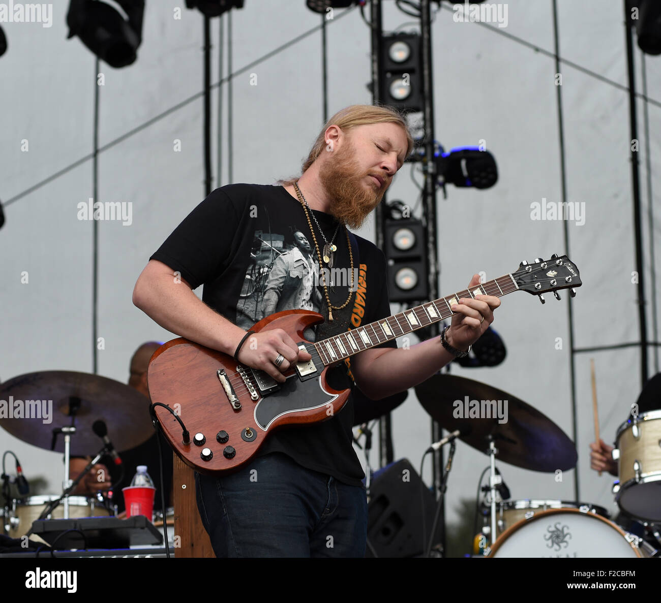 Sept. 12, 2015 - Arrington, VIRGINIA, USA - DEREK TRUCKS rocks the farm ...
