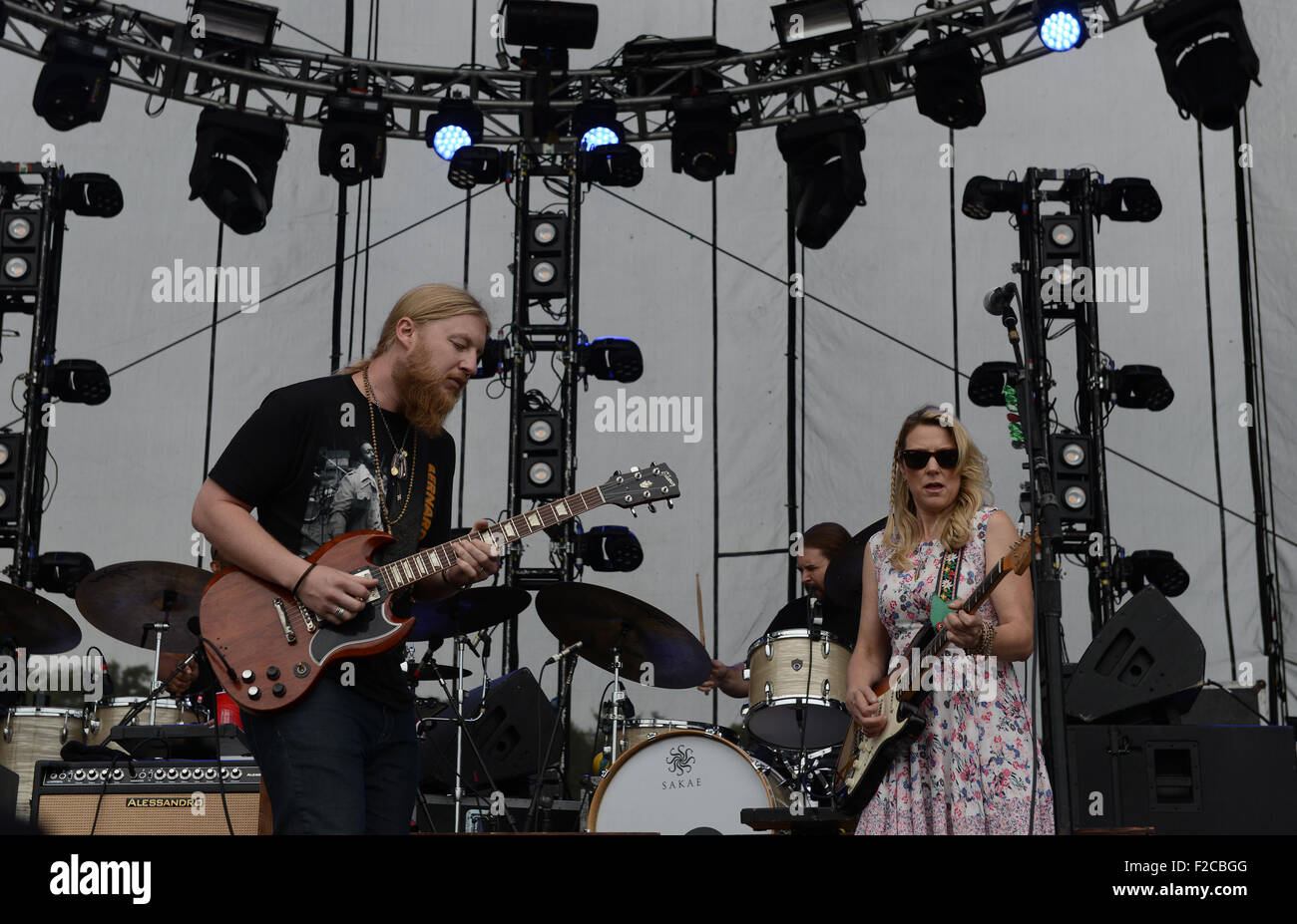 Arrington, VIRGINIA, USA. 12th Sep, 2015. DEREK TRUCKS and SUSAN ...