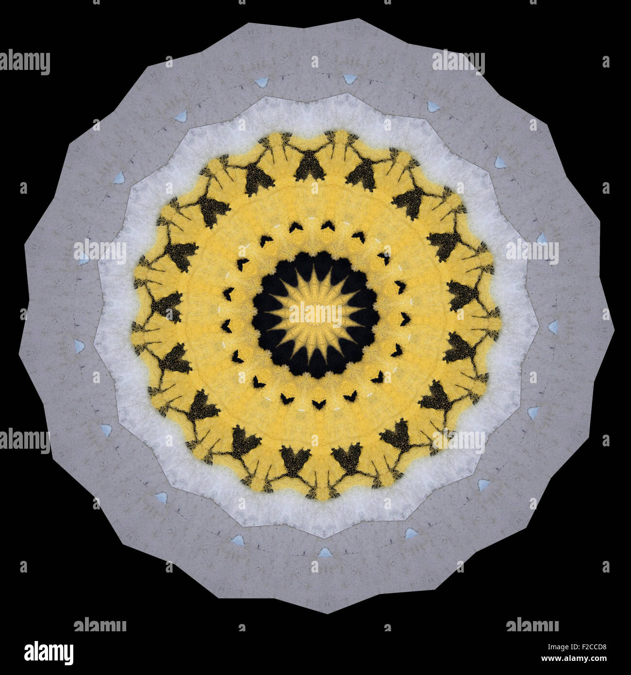 Abstract yellow, gray and black circle Stock Photo - Alamy