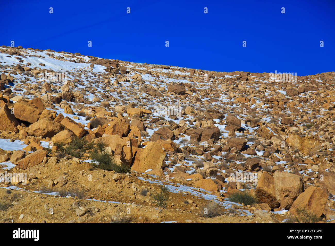 Jordan in snow Stock Photo - Alamy