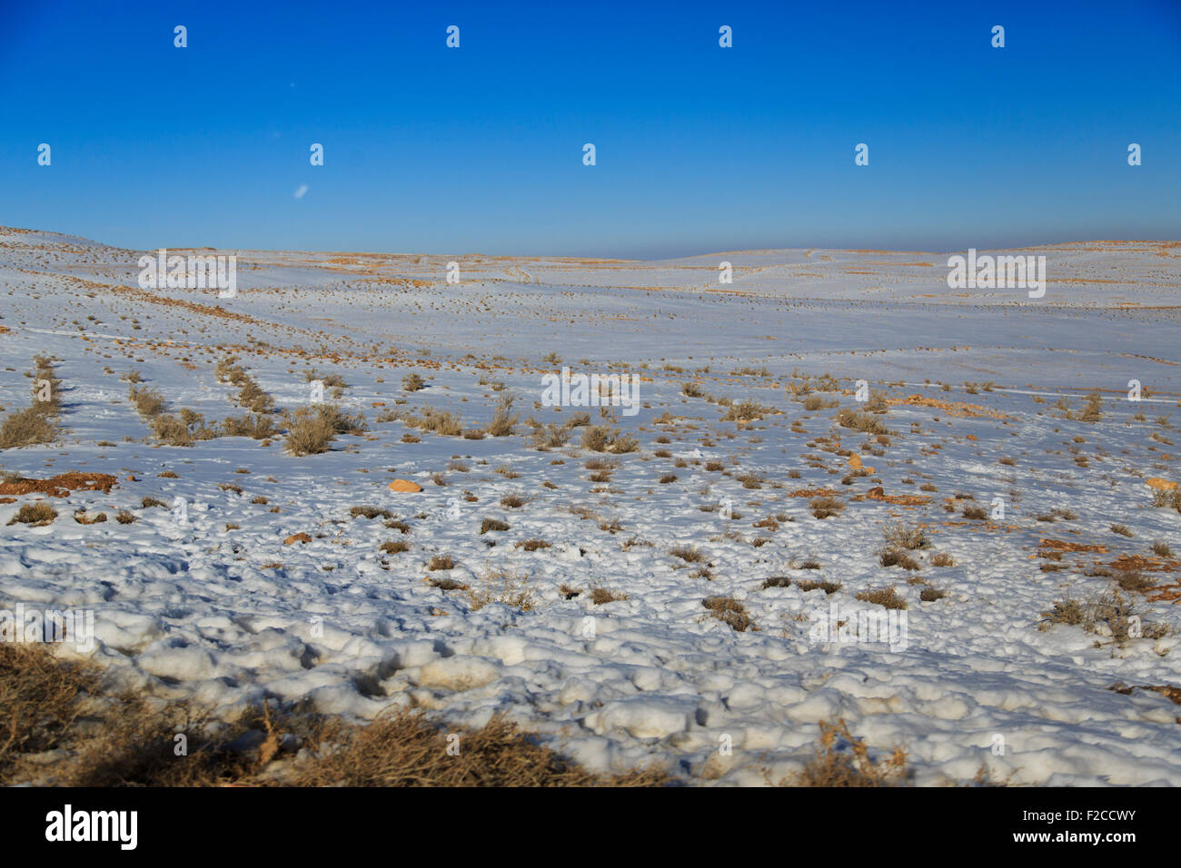 Jordan in snow Stock Photo - Alamy