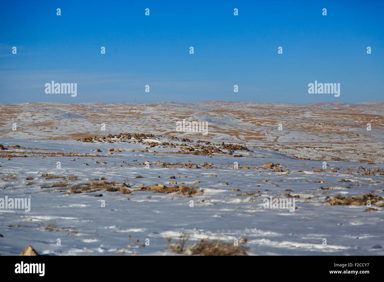 Jordan in snow Stock Photo - Alamy