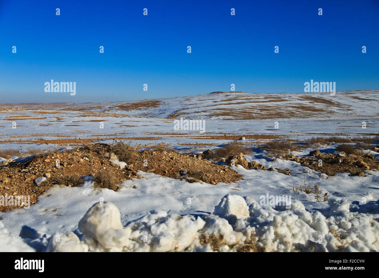Jordan in snow Stock Photo - Alamy