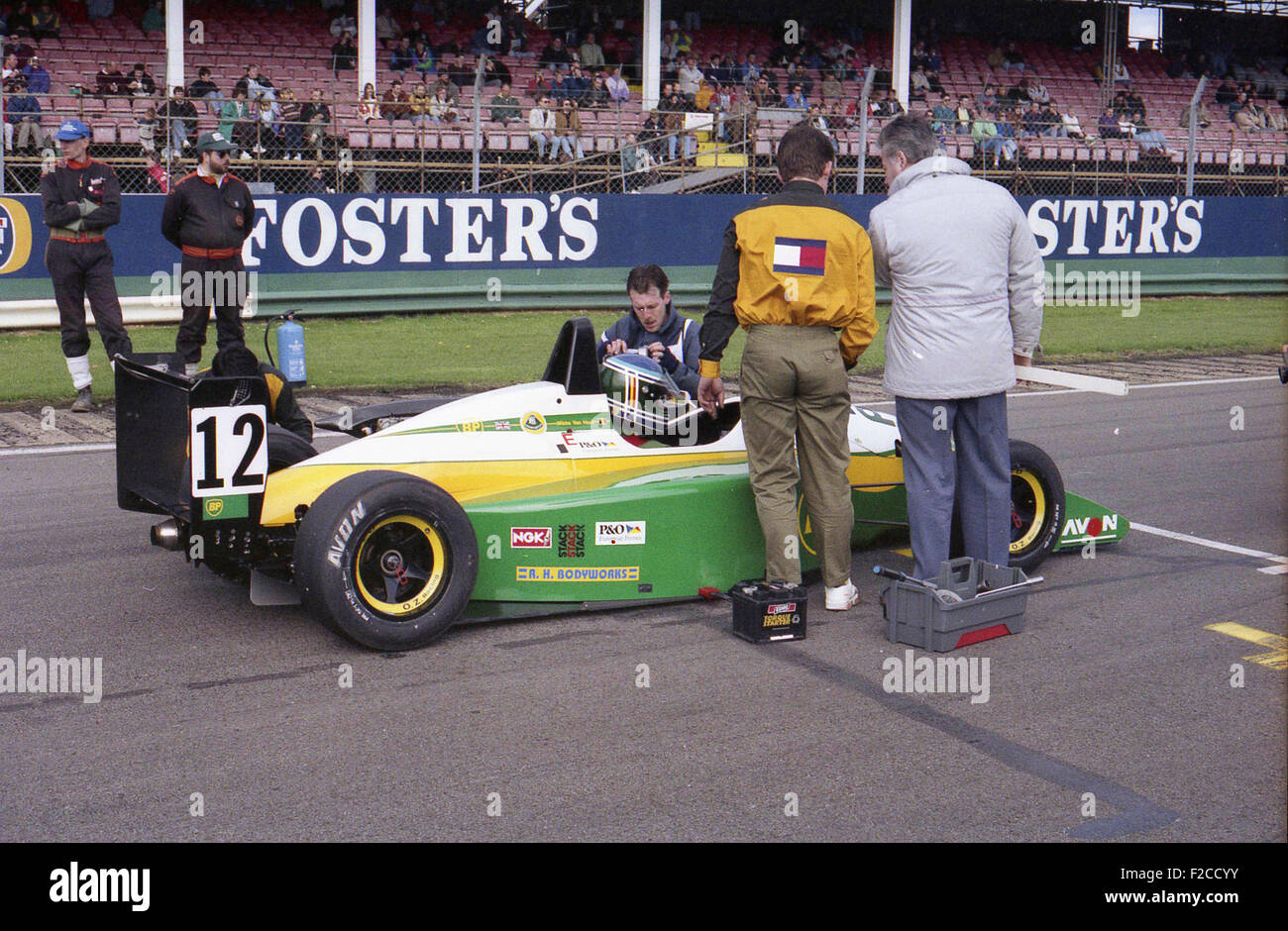 formula 3 car on the grid at silverstone Stock Photo - Alamy