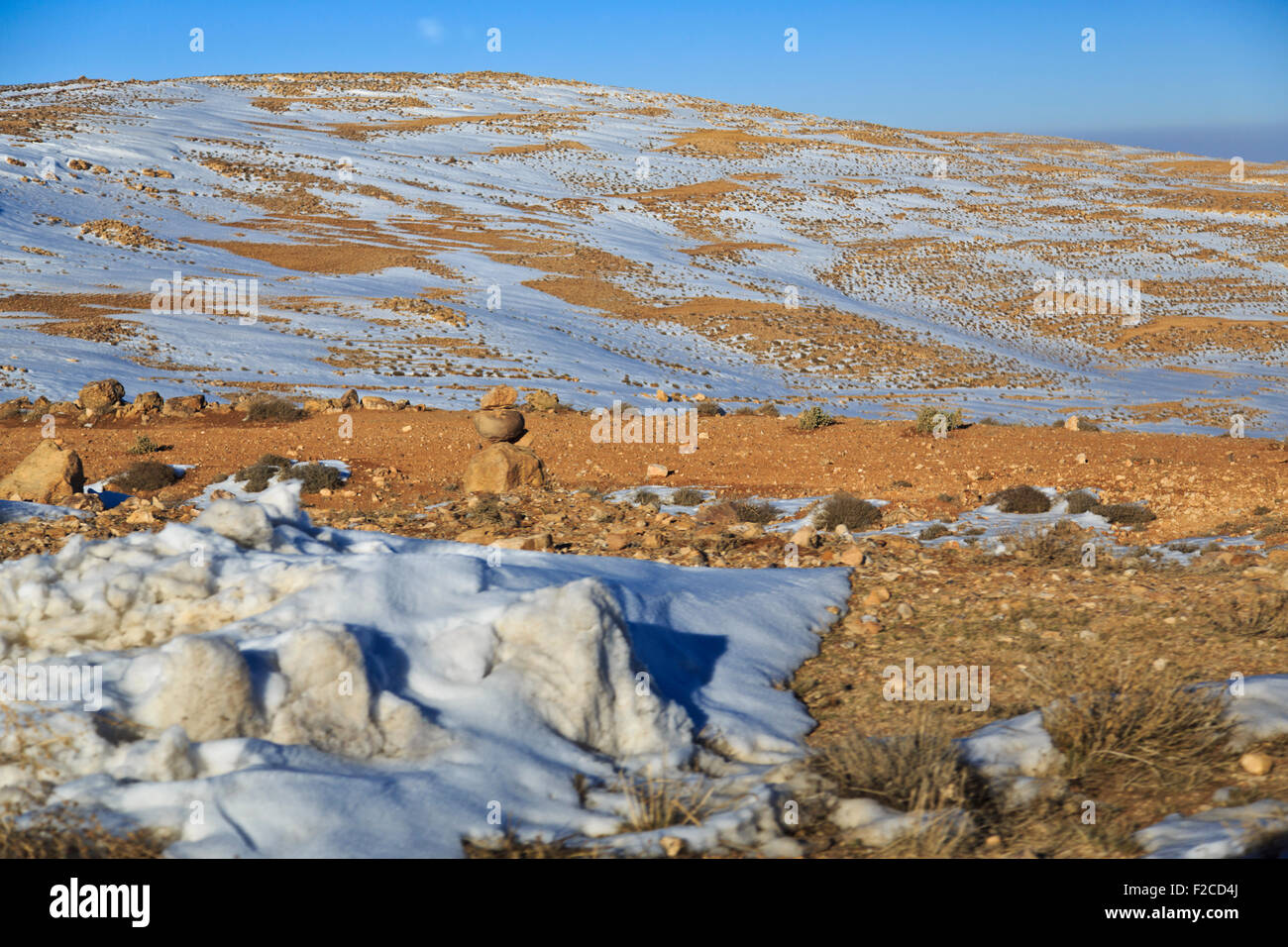 Jordan in snow Stock Photo - Alamy