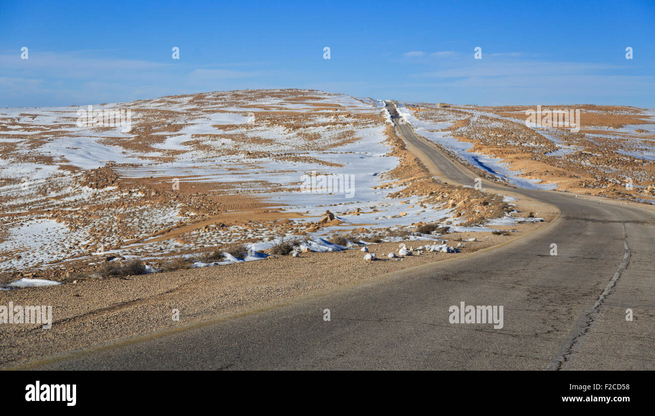 Jordan in snow Stock Photo - Alamy