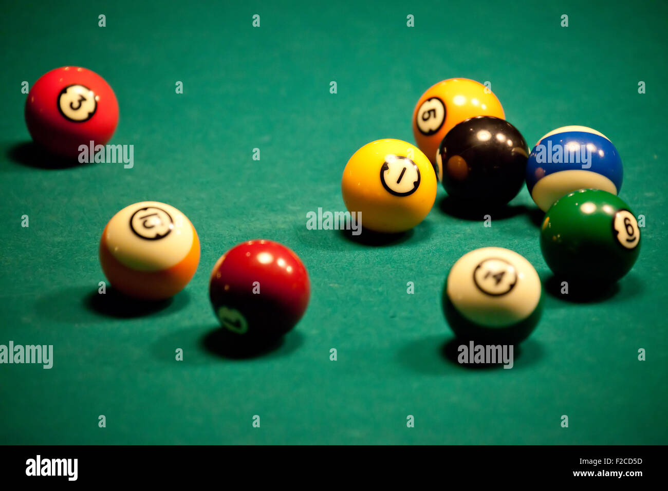 Pool balls with numbers hi-res stock photography and images - Alamy