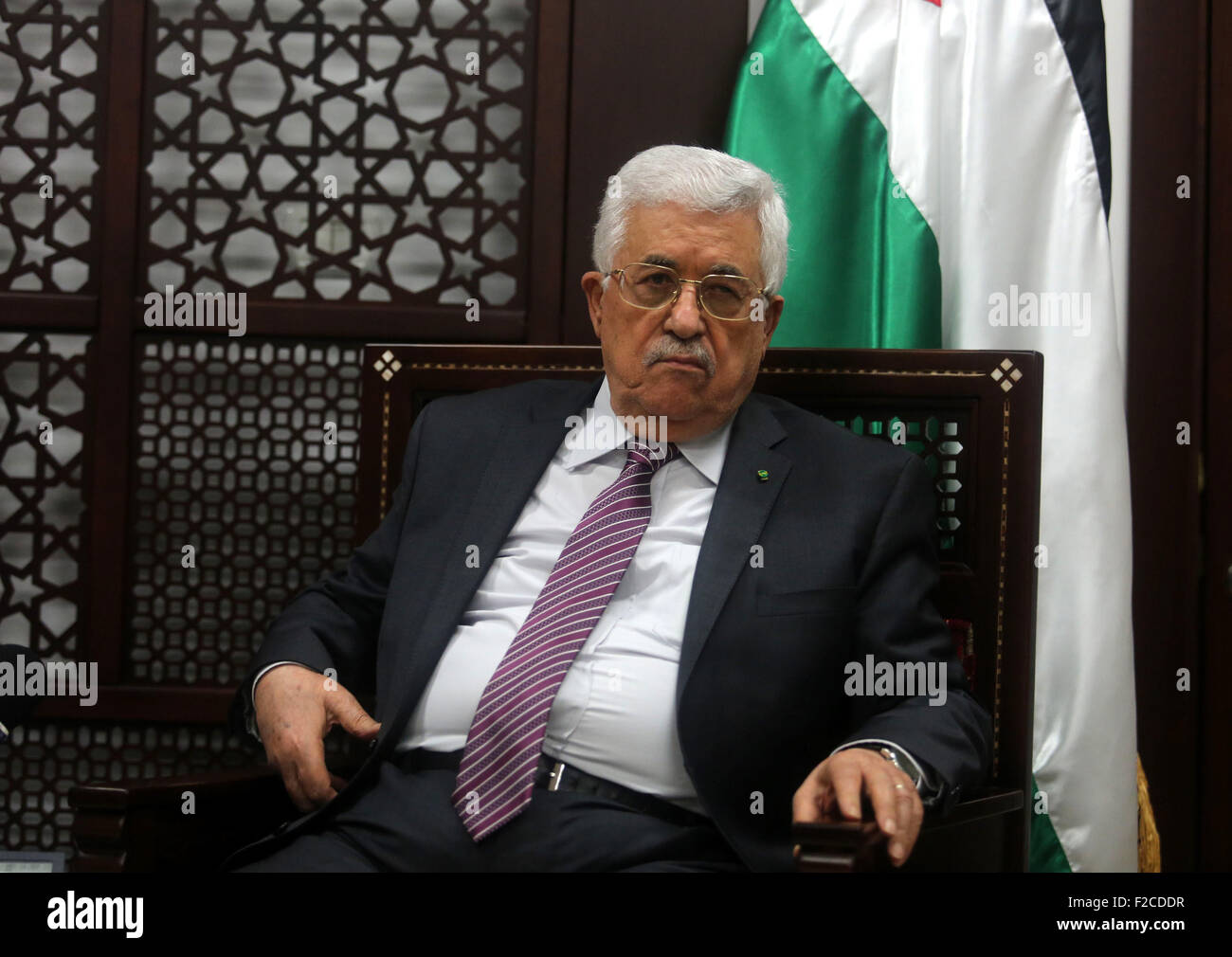 Ramallah, West Bank, Palestinian Territory. 16th Sep, 2015. Palestinian ...