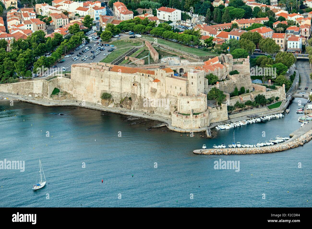 Chateau Royal de Collioure. Collioure. Pyrenees-Orientales department ...