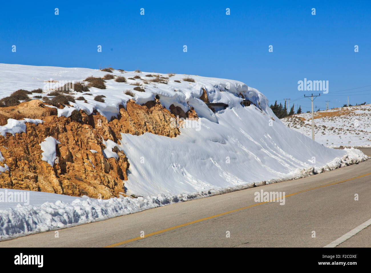 Jordan snow hi-res stock photography and images - Alamy