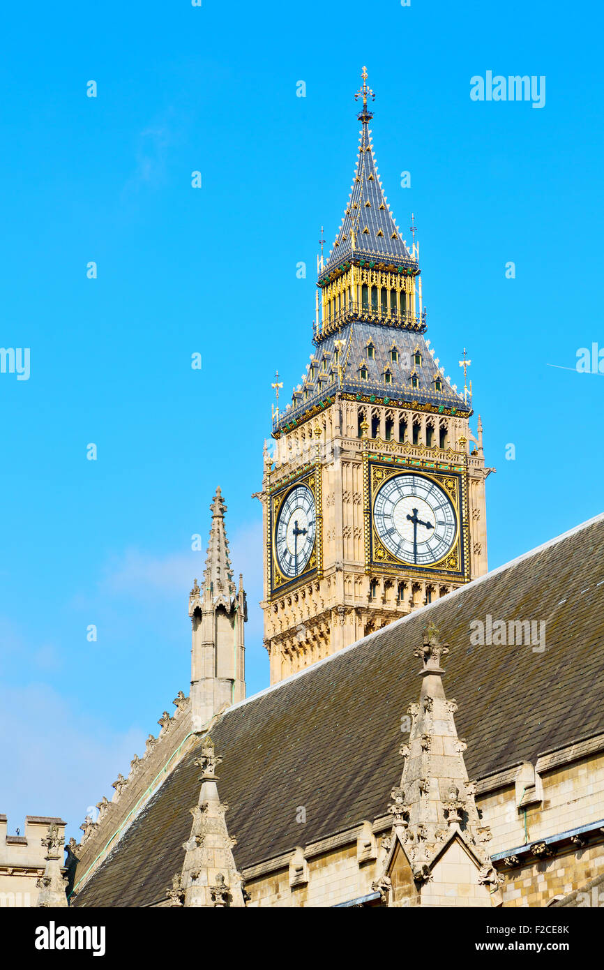 london big ben and historical old construction england city Stock Photo ...